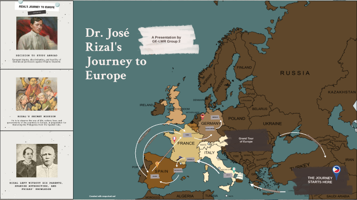 Tracing Rizal's Journey to Europe by sephia recla on Prezi