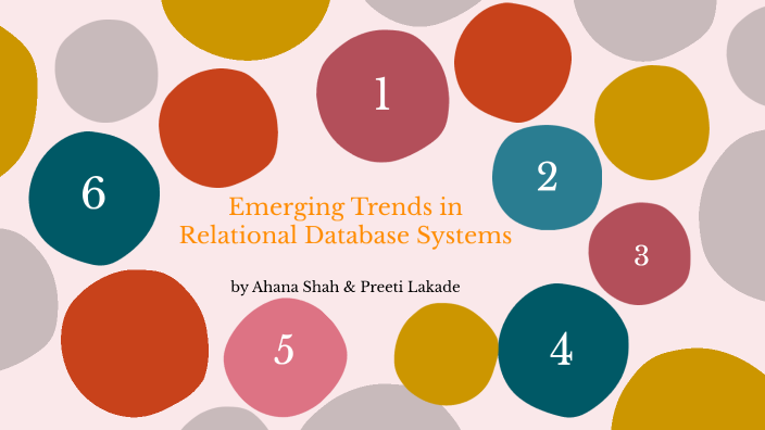 Emerging Trends in Relational Database Systems by Ahana Shah on Prezi