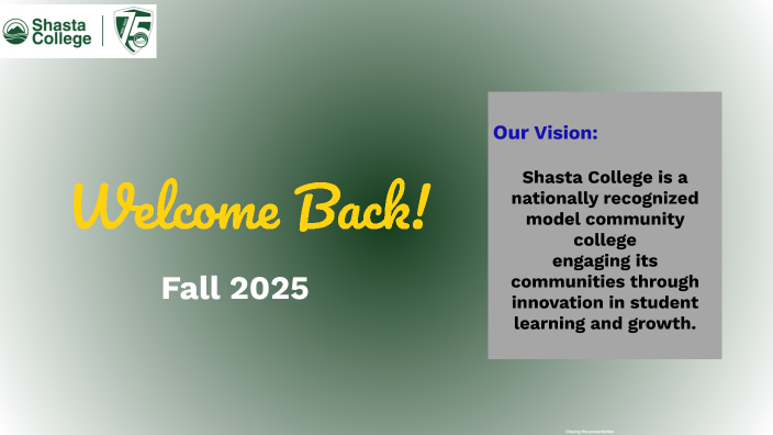 Welcome Back Day Spring 2025 by Frank Nigro on Prezi