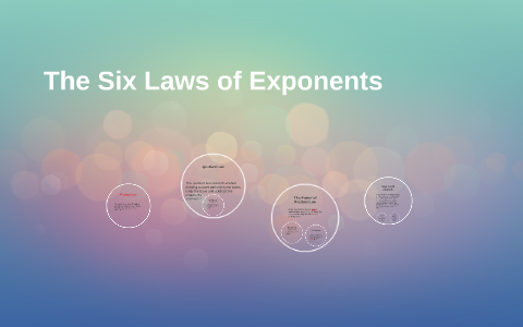 The Six Laws of Exponents by andruw keith on Prezi
