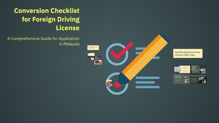 Conversion Checklist for Foreign Driving License by NURUL AIN on Prezi