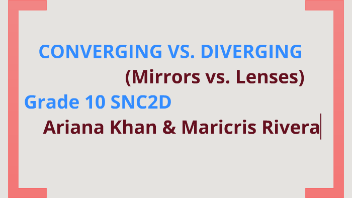 Converging vs. Diverging (Mirror vs. Lenses) Concept Presentation by ...