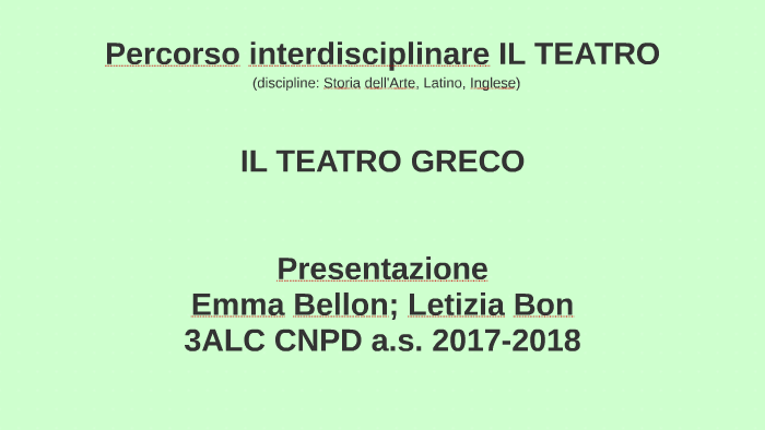 IL TEATRO GRECO by Emma Bellon
