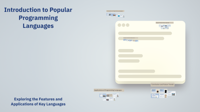 Introduction to Popular Programming Languages by Fatema Almansoori on Prezi