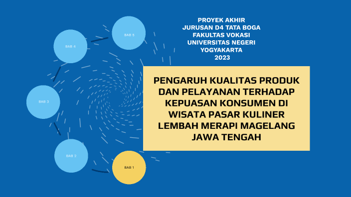PROYEK AKHIR JURUSAN D4 TATA BOGA FAKULTAS VOKASI UNIVERSITAS NEGERI ...