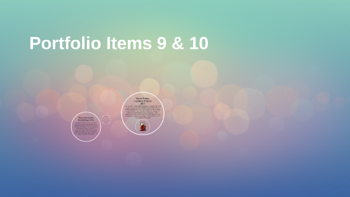 Portfolio Items 9 & 10 by Madison Brumagin on Prezi
