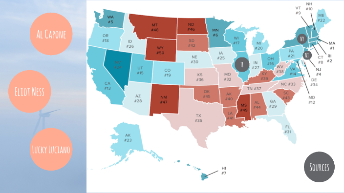 Roaring 20's Bootlegging map by Gracie Tuttle on Prezi