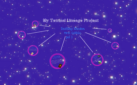 My Textual Lineage Project by Destiny Rhoden on Prezi