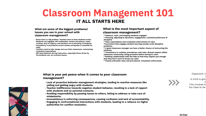 Classroom Management 101 by on Prezi