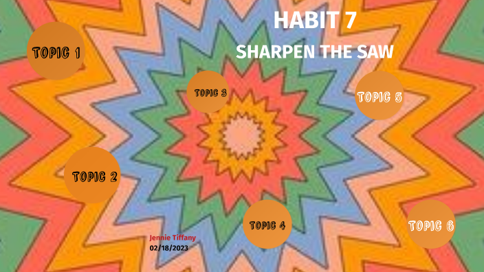 Habit 7 Sharpening the saw by Jennie Tiffany on Prezi