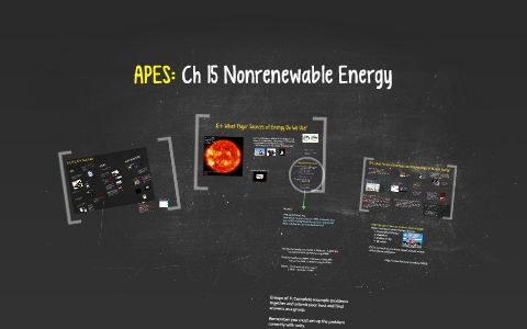 APES: Ch 15 Nonrenewable Energy by Valerie Head on Prezi
