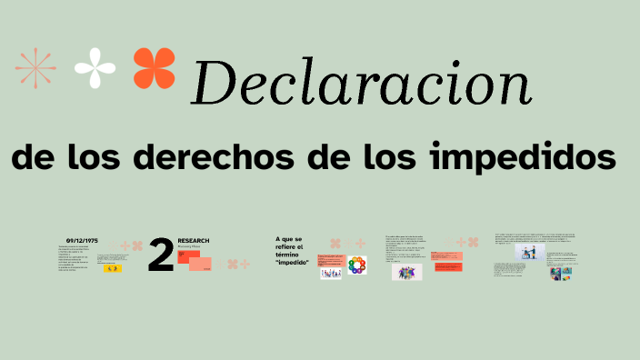 Declaracion de los derechosde los impedidos by Arleth De los santos