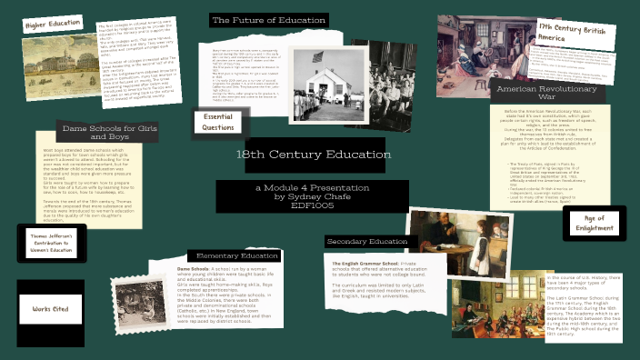 18th Century Education by Sydney chafe on Prezi