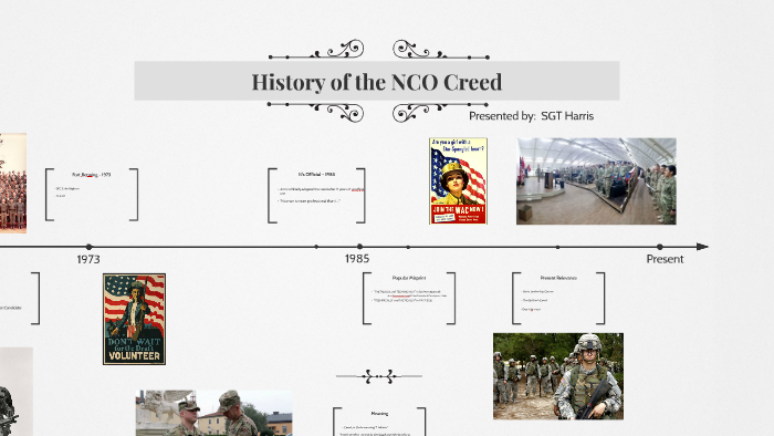 History of the NCO Creed by Kayla Harris