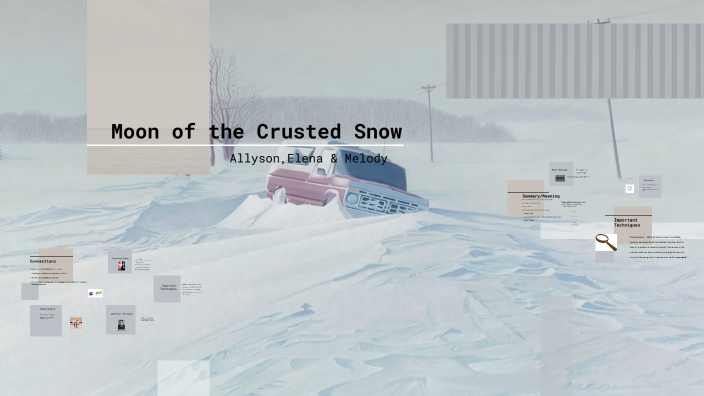 Exploring Moon of the Crusted Snow by Ally Ticehurst on Prezi