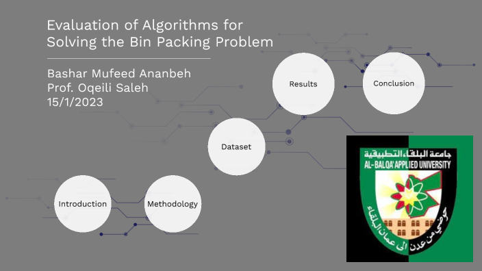 Evaluation Of Algorithms For Solving The Bin Packing Problem By Iyas Qaddara On Prezi