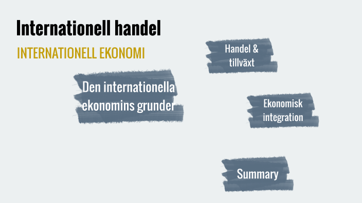 1. INTERNATIONELL HANDEL by Nellie BP on Prezi