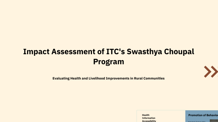 Impact Assessment of ITC's Swasthya Choupal Program by Shruti Jain on Prezi