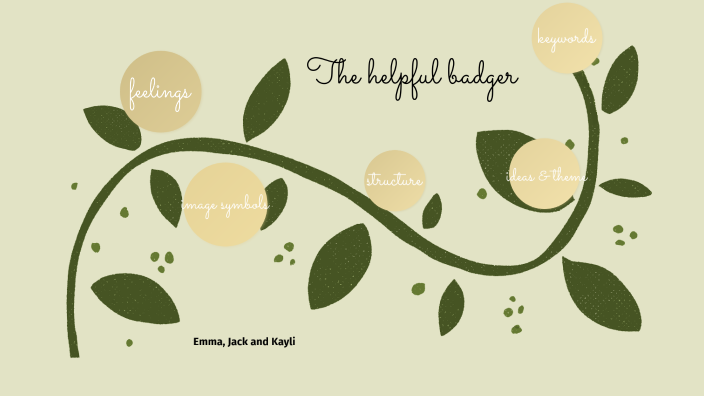 the helpful badger by Emma Carlile on Prezi