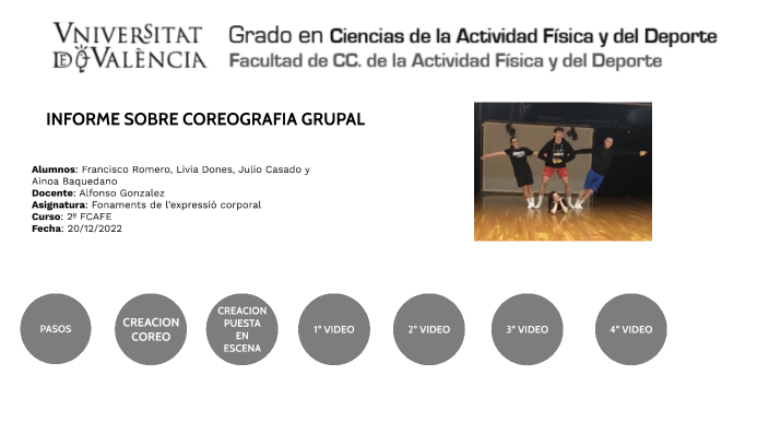 INFORME SOBRE COREOGRAFIA GRUPAL by Julio Casado on Prezi