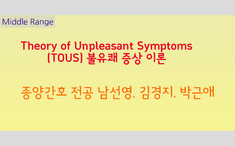Theory of Unpleasant Symptom by Sun Young Nam on Prezi