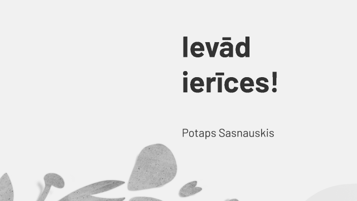 Introduction to Smart Devices by потап пастор on Prezi