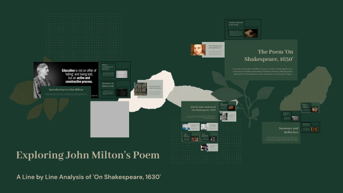 Exploring John Milton's Poem by Jacob Frederick on Prezi