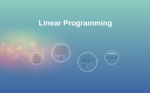 Linear Programming by Kayla Perre on Prezi