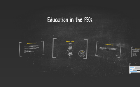Education in the 1950s by claire roberts on Prezi