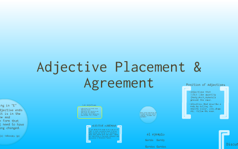 Adjective Placement and Agreement by Lauren Kaskie on Prezi