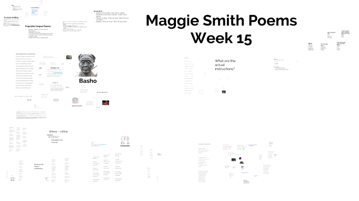 Maggie Smith Poems by Writing Rhetoric on Prezi