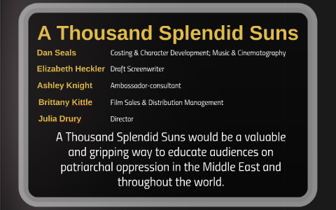 A Thousand Splendid Suns by AP English