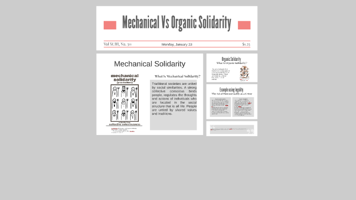 Mechanical Vs Organic Solidarity by Magdalene Lutten on Prezi