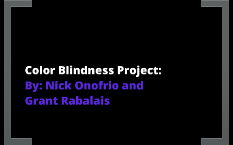 Color Blindness Science Project by Nick Onofrio