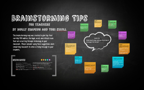 Brainstorming Tips by Molly Simpson on Prezi