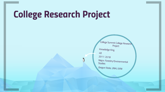 College Research Project by Knowledge King on Prezi