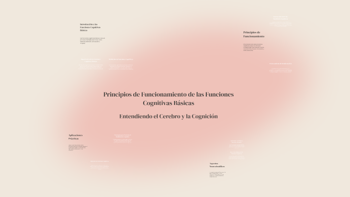 Principios de Funcionamiento de las Funciones Cognitivas Básicas by Jesennia Liseth Armijos ...