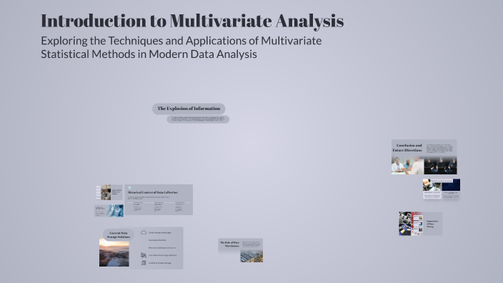 Introduction to Multivariate Analysis by KARTHIK M on Prezi