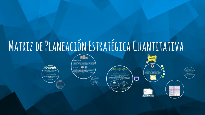 Matriz de Planeación Estratégica Cuantitativa by Eileen Jael on Prezi