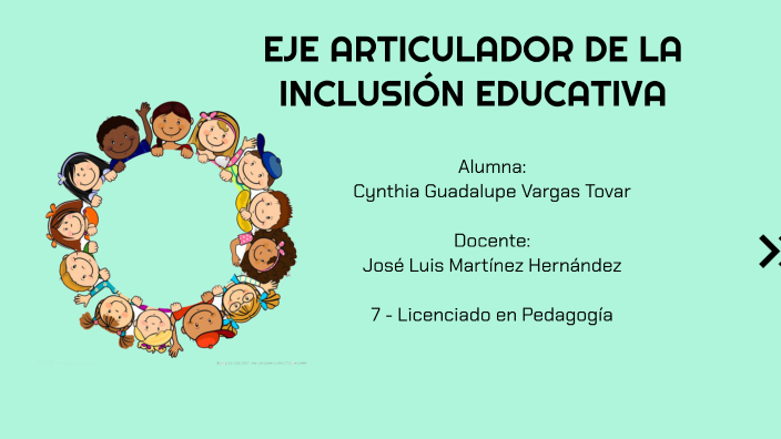 Eje Articulador de la Inclusion Educativa by Cynthia Guadalupe Vargas ...
