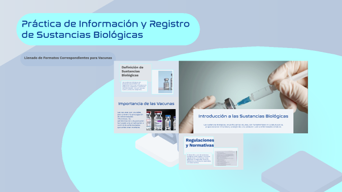 Práctica de Información y Registro de Sustancias Biológicas by Samuel ...