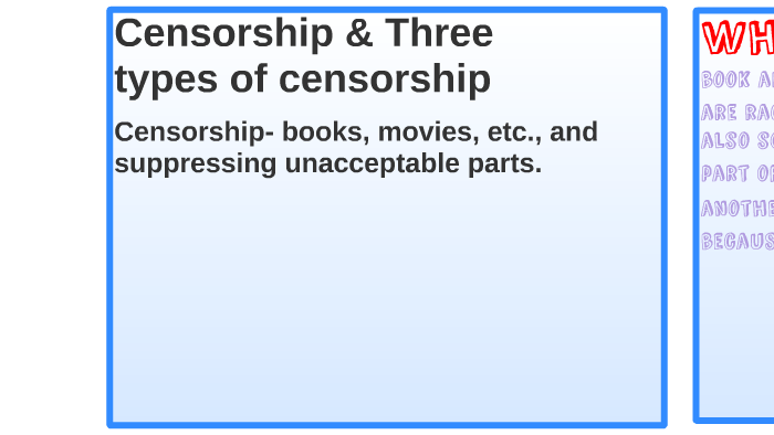 censorship & three types of censorship by Jesel Serrano on Prezi