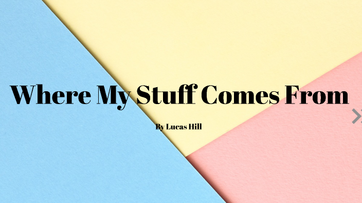 Where My Stuff Comes From by star on Prezi