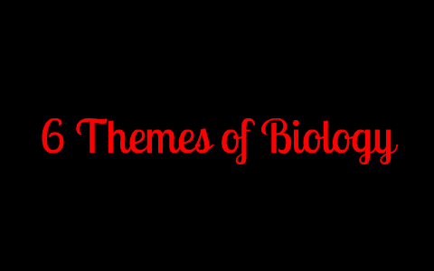6 Themes of Biology by Benjamin Walley on Prezi