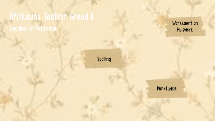 Afrikaans Spelling en Punktuasie Graad 11 by Monique Labuschagne on Prezi