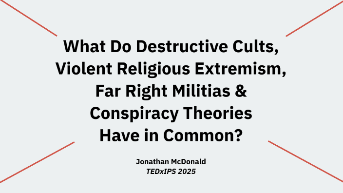 TEDxIPS - Destructive Cults, Religious Extremism, Far Right Militias ...