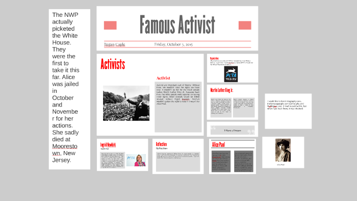Famous Activist by Regan Caple on Prezi