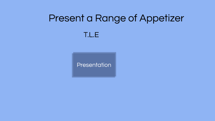 Present a Range of Appetizer by Jazmine Pasuquin on Prezi