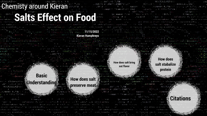 Salt effects on food by Kieran Humphreys on Prezi