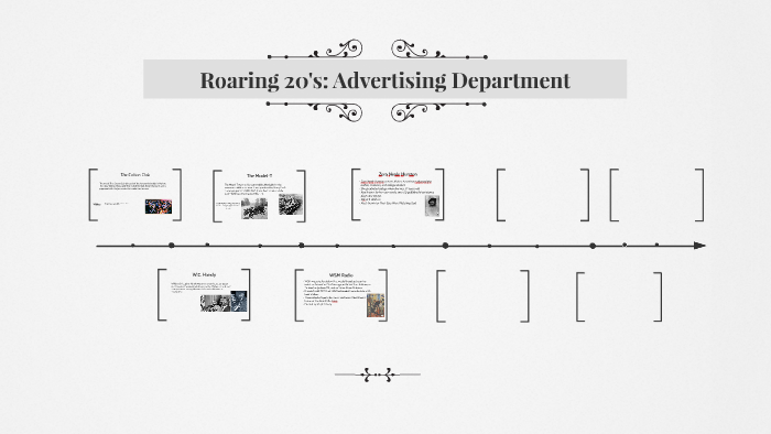 Roaring 20's: Advertising Department by Starla Mercado